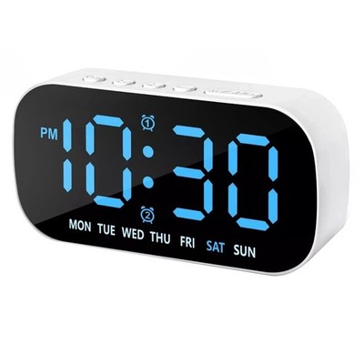 Plug In Large LED Display Digital Alarm Clock With Snooze For Bedroom ...