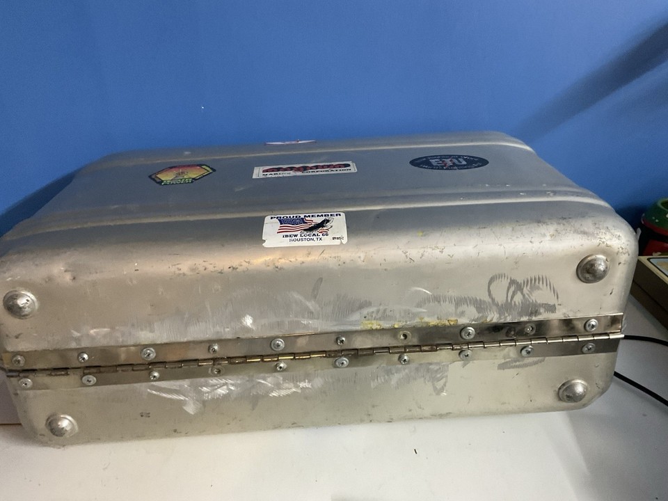 Vintage Zero Halliburton Aluminum Case Luggage GE General Electric ...