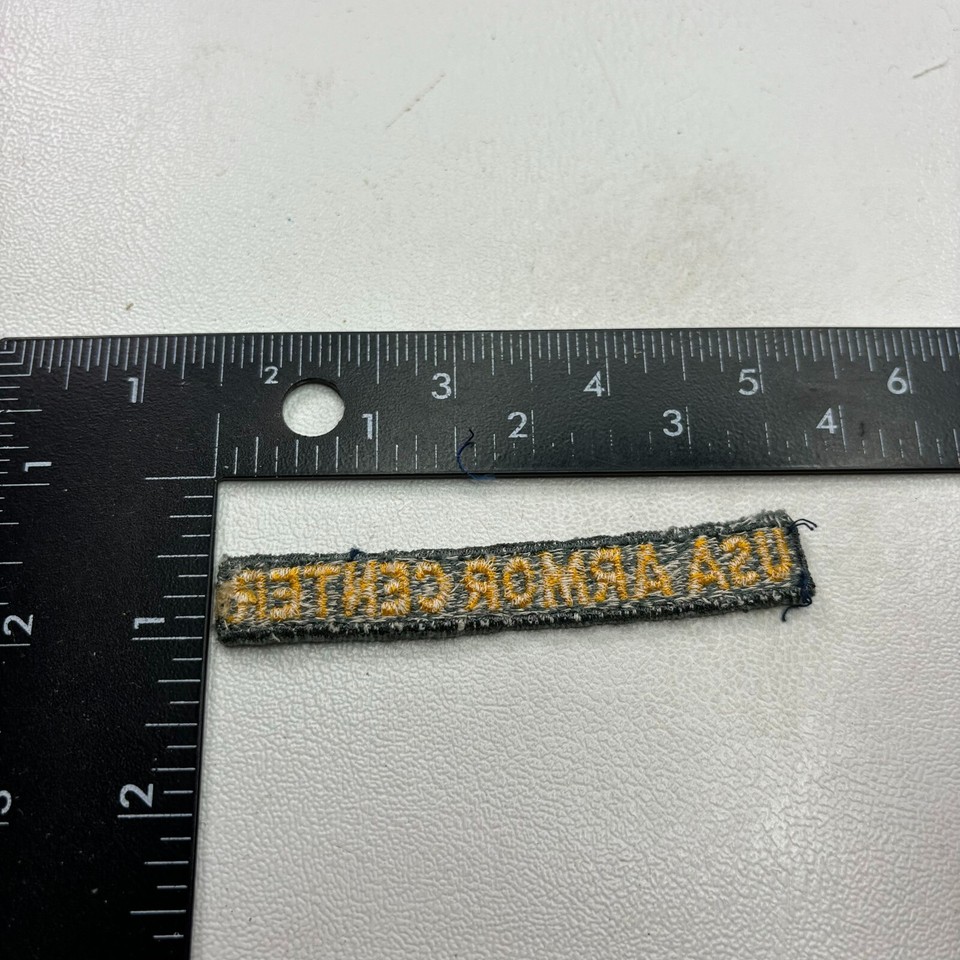 USA ARMOR CENTER Tab Patch 89E5 | eBay