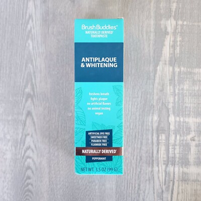 Brush Buddies Antiplaque & Whitening Toothpaste Peppermint 3.5 oz | eBay