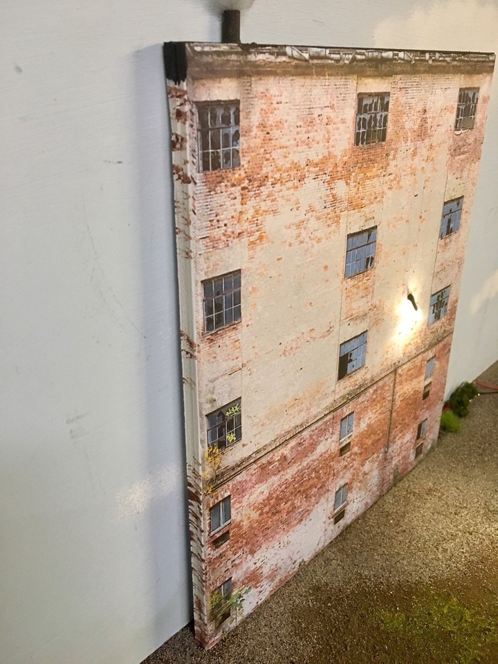 HO Scale Scratch Built Industrial #7 Factory Building LED Front/Flat ...