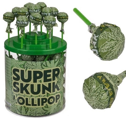 Weed Hemp Flavour Lolly Pops Lollies Sweets Lollypop NO THC NO HIGH ...