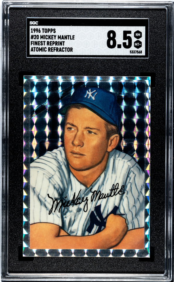 👀 RARE 1996 Topps Finest Mickey Mantle Refractor 20 Card Set Graded 🔥 ...