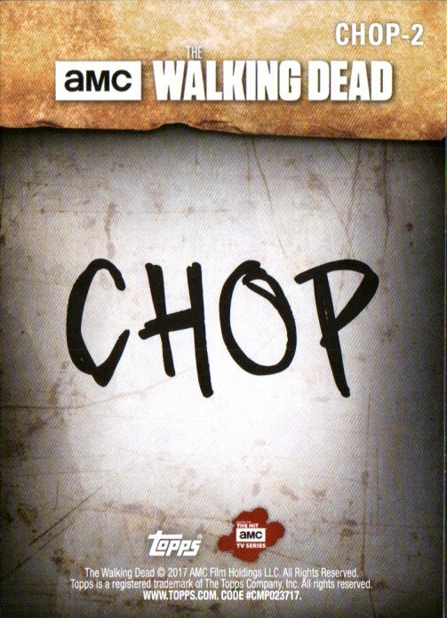 2017 Topps The Walking Dead Season 6 AMC Chop #CHOP-2 Michonne | eBay
