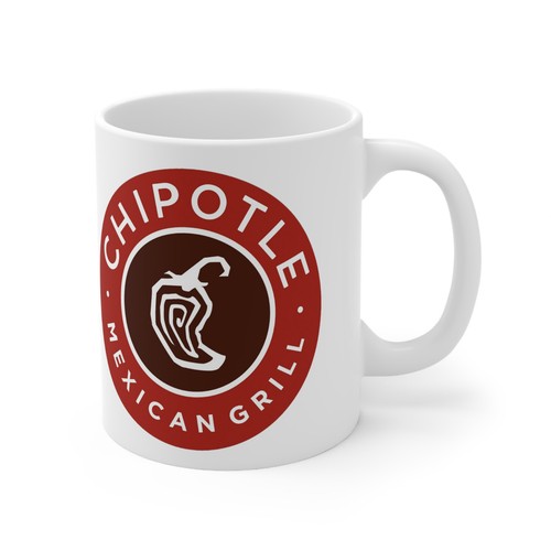 Chipotle Mexican Grill 11oz Coffee Tea White Mug | eBay
