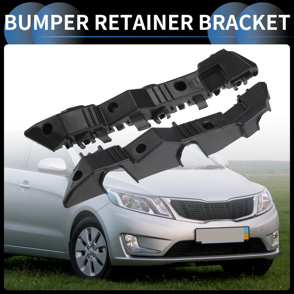 LH & RH 86513-H9000 Front Bumper Retainer Bracket Support for Kia Rio ...
