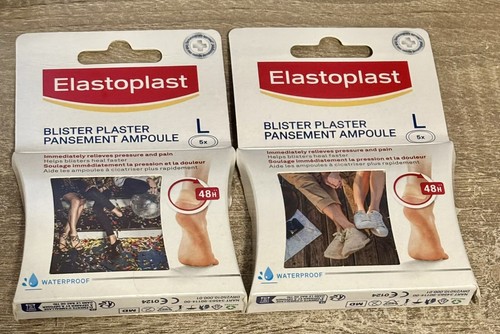 Elastoplast Blister Plaster *Large* 5 Pack Relieves Pain Fast Healing ...