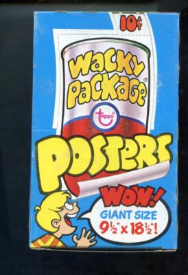 1974 Topps Wacky Packages Poster Set Wax Pack Box 36 Unopened Packs ...