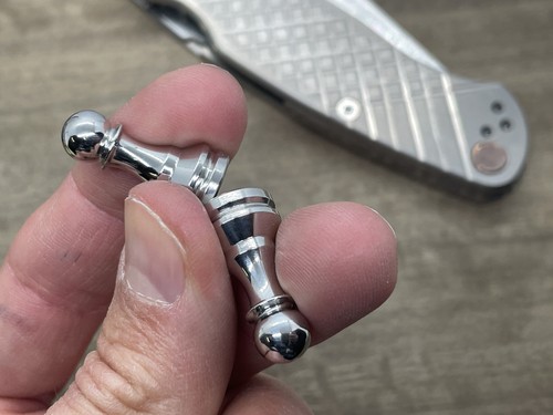 Polished Titanium Haptic-PAWN Haptic Slider Chess Pawn fidget | eBay