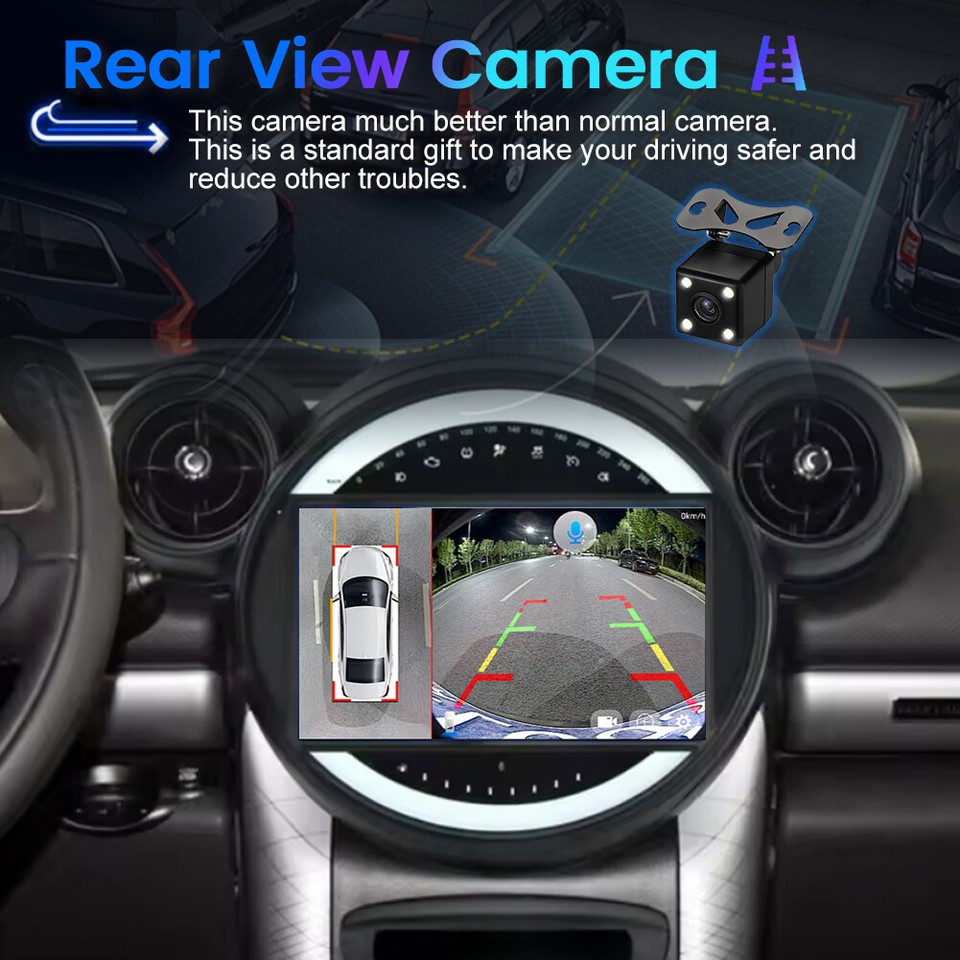 For BMW Mini Countryman 2010-2016 CarPlay Android14 Car Stereo Sat Nav ...