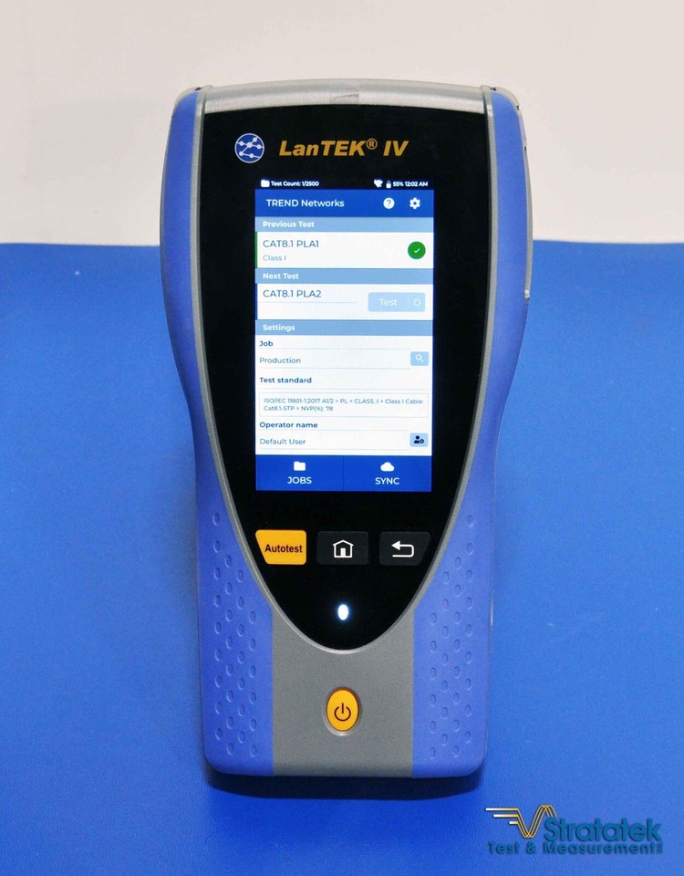 TREND Networks LanTek IV-3000MHz Cable Certifier with PL/CH Adapters ...