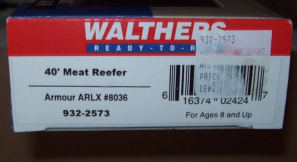 HO Armour ARLX 40' Meat Reefer #8036 NIB # 932-2573 | eBay