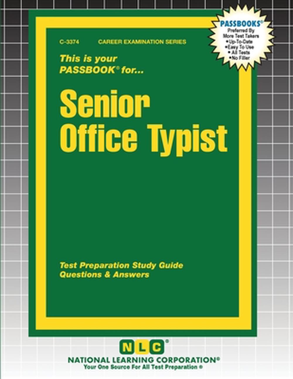 Career Examination Ser.: Senior Office Typist by Passbooks (2025, Trade ...