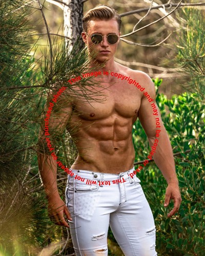 Buff Man Wearing Round Shades | eBay