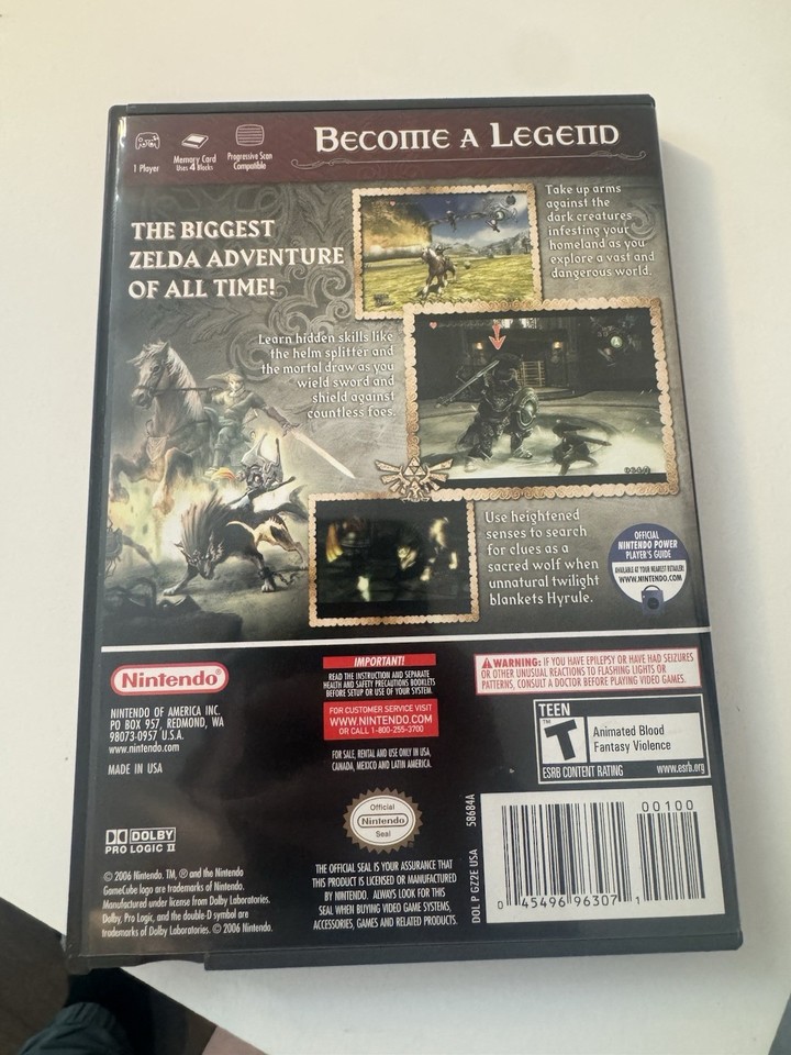 The Legend of Zelda: Twilight Princess (GameCube, 2006) - Complete In ...