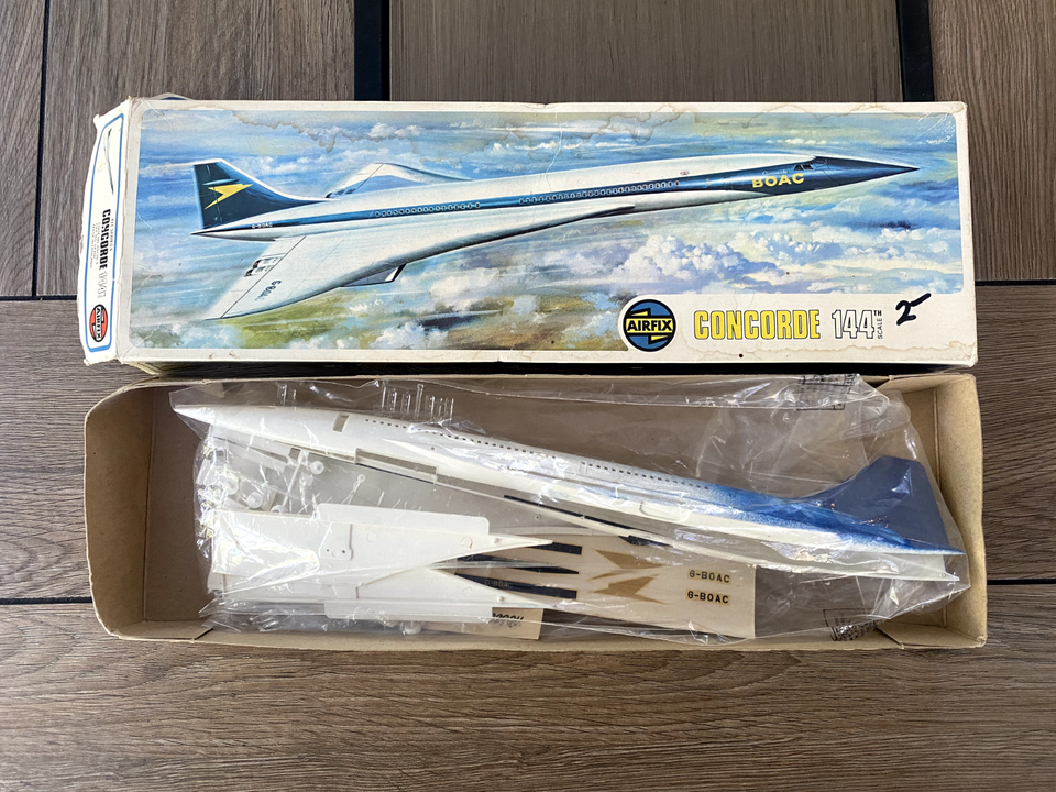 Vintage Airfix BAC/SUD Concorde 144th Scale Model Kit 05170-3 Series 5 ...