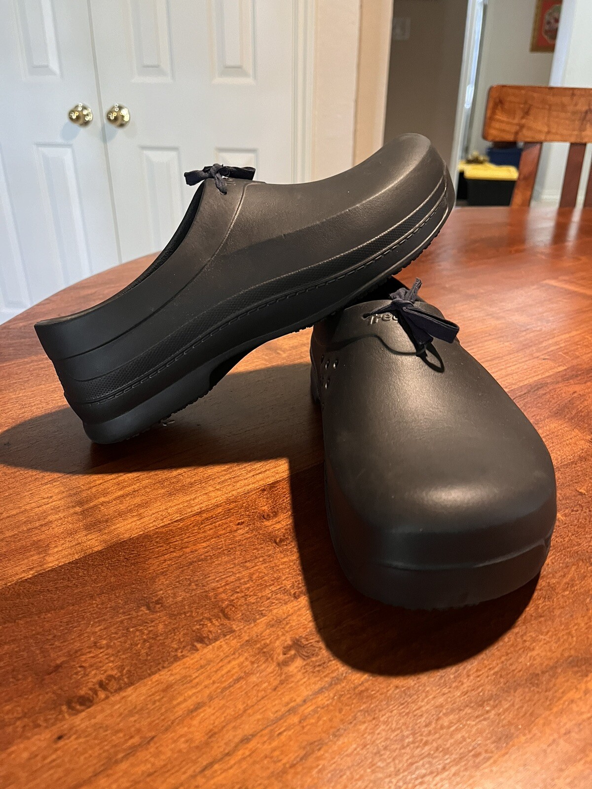 Tredsafe Unisex Black Rubber NonMarking Oil & Slip Resistance Shoes Sz ...