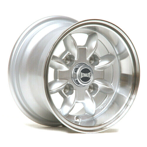 ULTRALITE CLASSIC MINI WHEELS 10" x 6J ET-3 4x101.6 SILVER ALLOY WHEELS ...