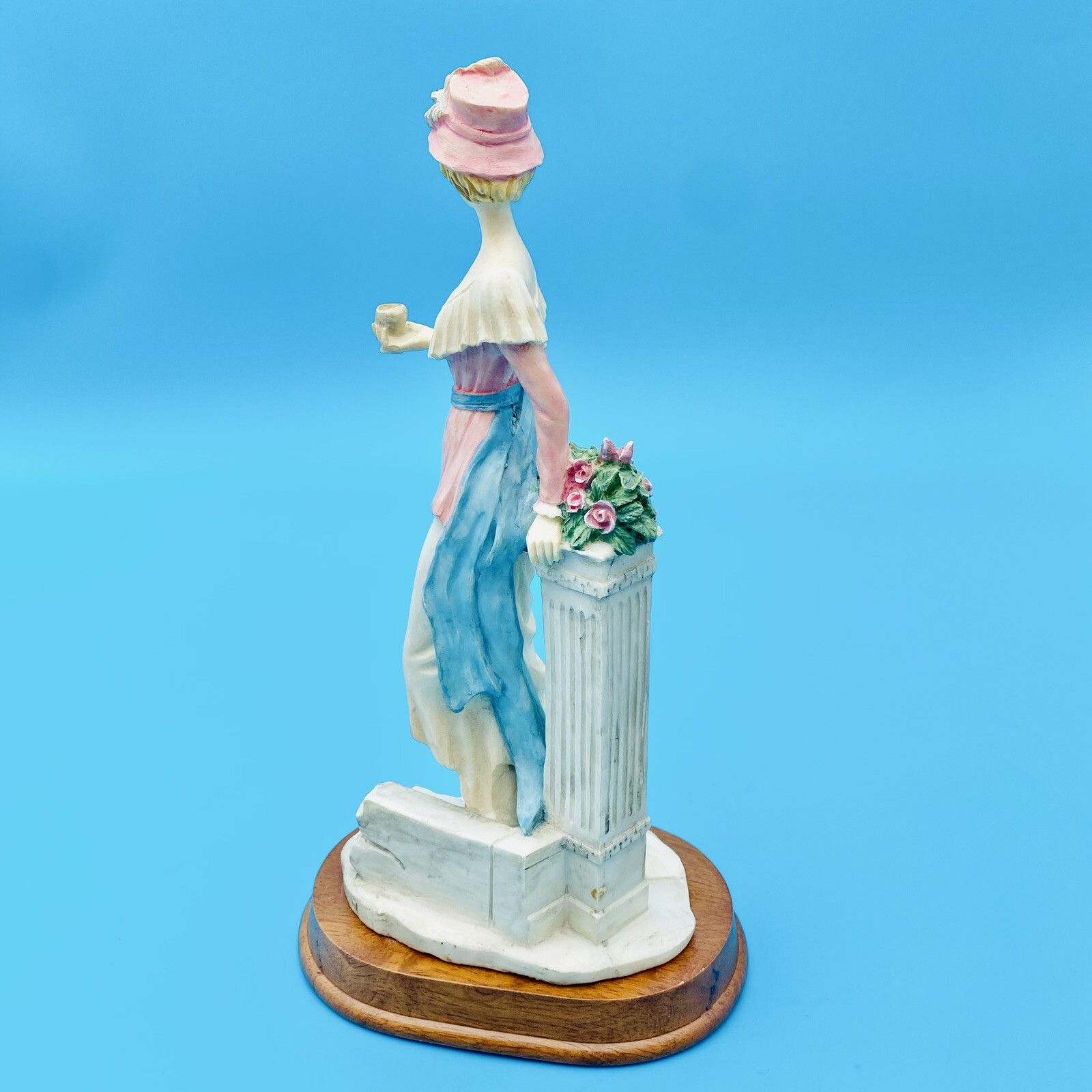 Vintage La Verona Collection Figurine Elegant Lady With Hat And Flowers ...