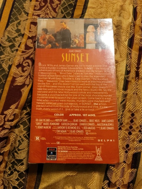 Sunset (VHS, 1997, Closed Captioned) for sale online | eBay