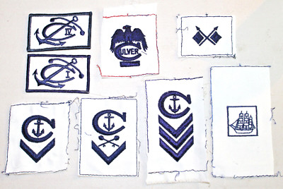 Lot of 7 Vintage Culver Military Academy School Patches ~ Naval ~ Navy ...