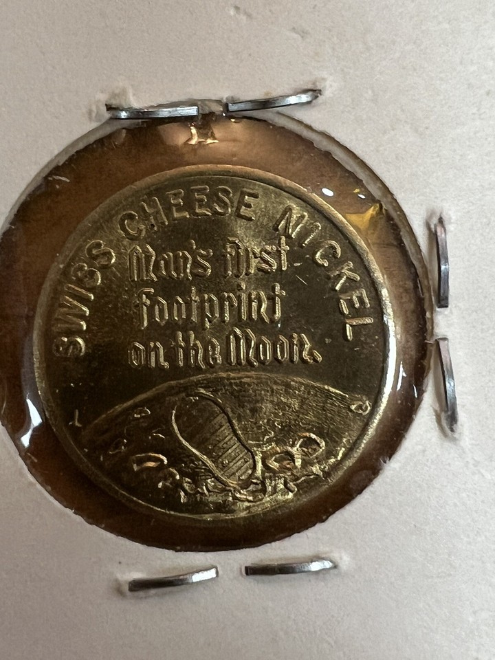 Neil Armstrong 50 Cent Swiss Cheese Nickel First Man On The Moon In ...