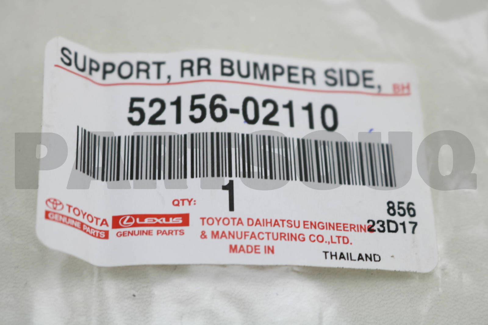 5215602110 Genuine Toyota SUPPORT, REAR BUMPER SIDE, LH 52156-02110 | eBay