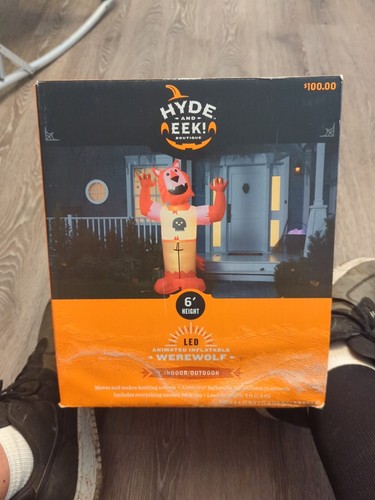 Hyde and Eek! Halloween 6 ft LED Animated Werewolf Airblown Inflatable ...