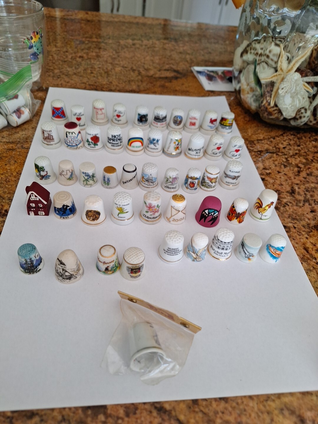 Vintage Thimbles State Theme related and Countries lot of 50. | eBay