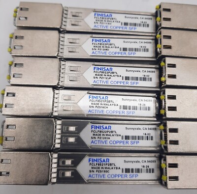 Finisar FCLF8522P2BTL Active Copper Transceiver SFP Module LOT OF 6 | eBay