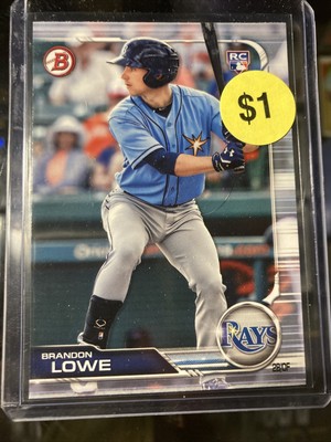2019 Bowman Paper Brandon Lowe RC #98 Tampa Bay Rays Rookie Card | eBay