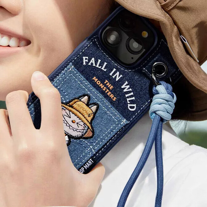 POPMART THE MONSTERS Fall in Wild Series-Lanyard Phone Case IPHONE 15 ...