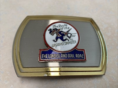 Long Island Railroad Belt Buckle 1950s Dan Logo Route of The Dashing ...