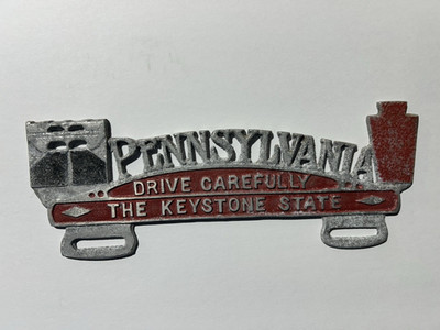 Pennsylvania Keystone State Cast Aluminum License Plate Topper Sign | eBay