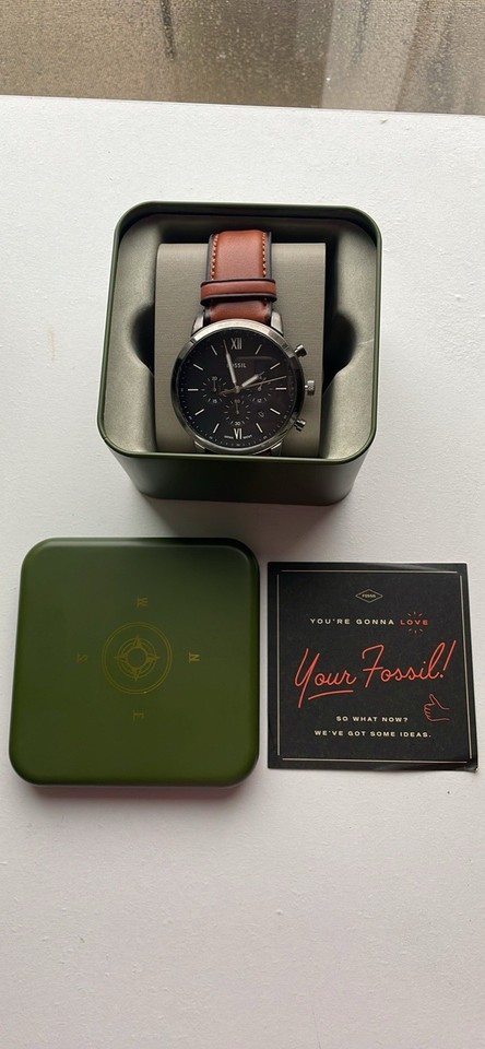 Fossil Neutra Chronograph Quartz Black Dial Men's Watch FS5512 | eBay