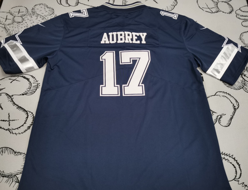 Size L Brandon Aubrey #17 Cowboys Vapor Navy Stitched Jersey. | eBay