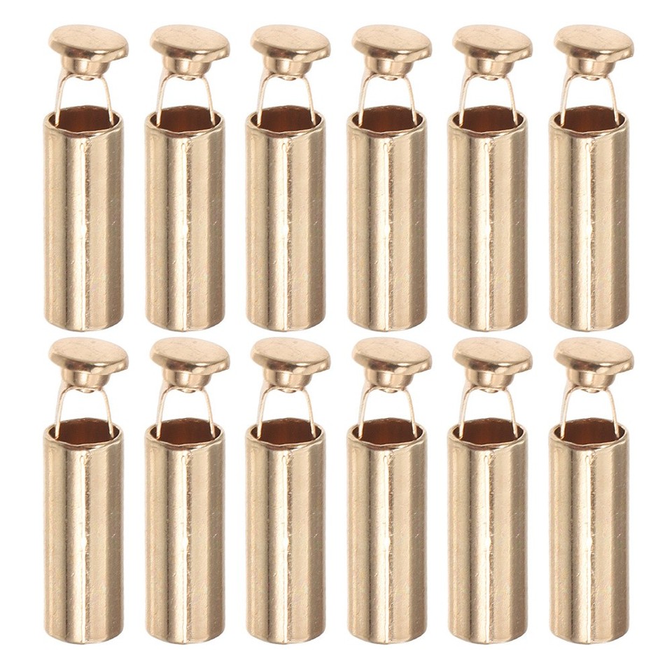 12pcs Metal Cord End Caps Tips Zinc Alloy Cord Locks Fasteners | eBay