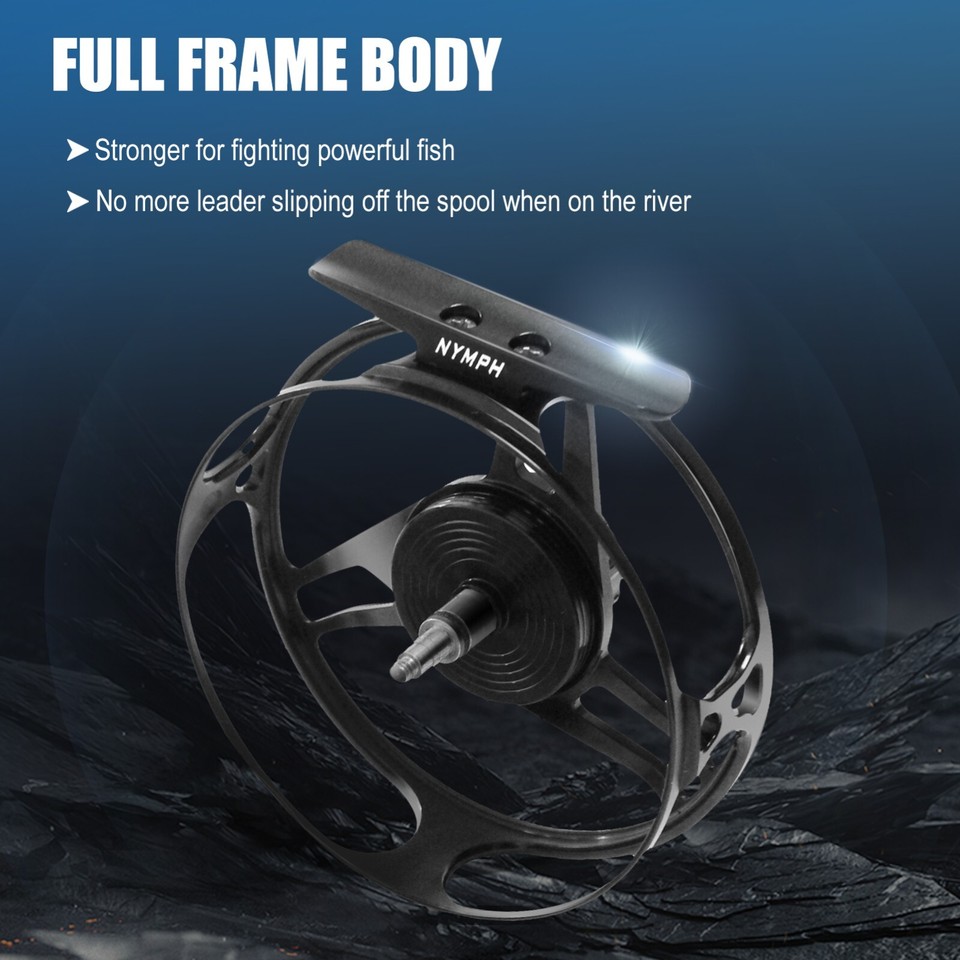 Maxcatch AVID PRO Nymph 3/5wt Aluminum Fly Fishing Reel Great for Euro ...