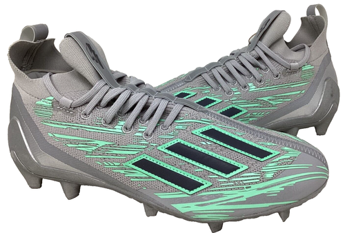 Adidas Men's Adizero Primeknit Flash Gry/Mint Football Cleats Size:10 ...