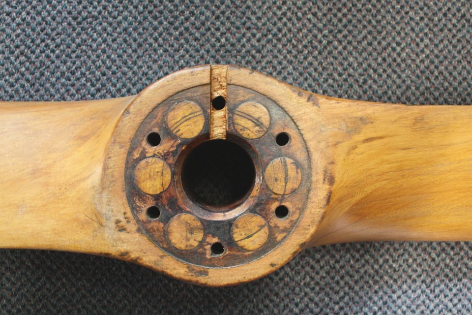 PROPELLER Authentic Wood 72-1/2” Airplane Propeller with Red Tips ...