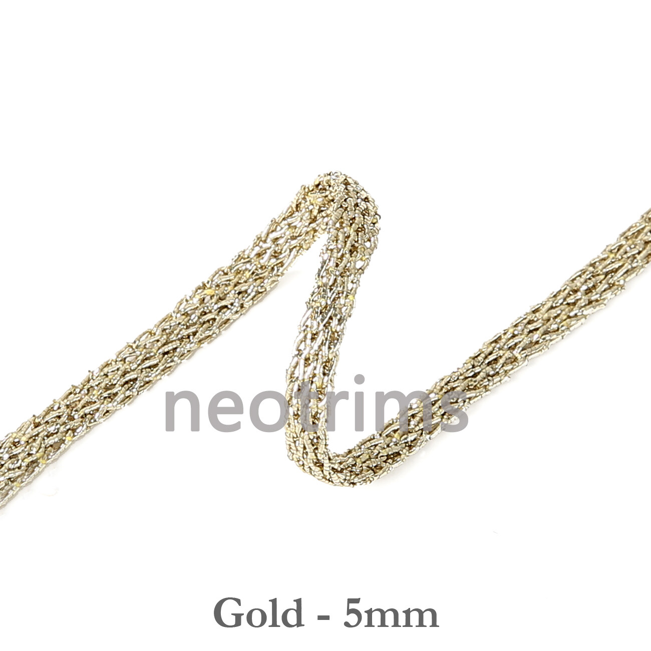 Metallic Gold Silver Trimming Ribbon Braid Lurex Textured Weave,5 ...
