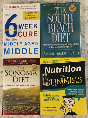 Random Mixed Book Lot of 4 Healthy Living, How To Diet, Vitamins ...