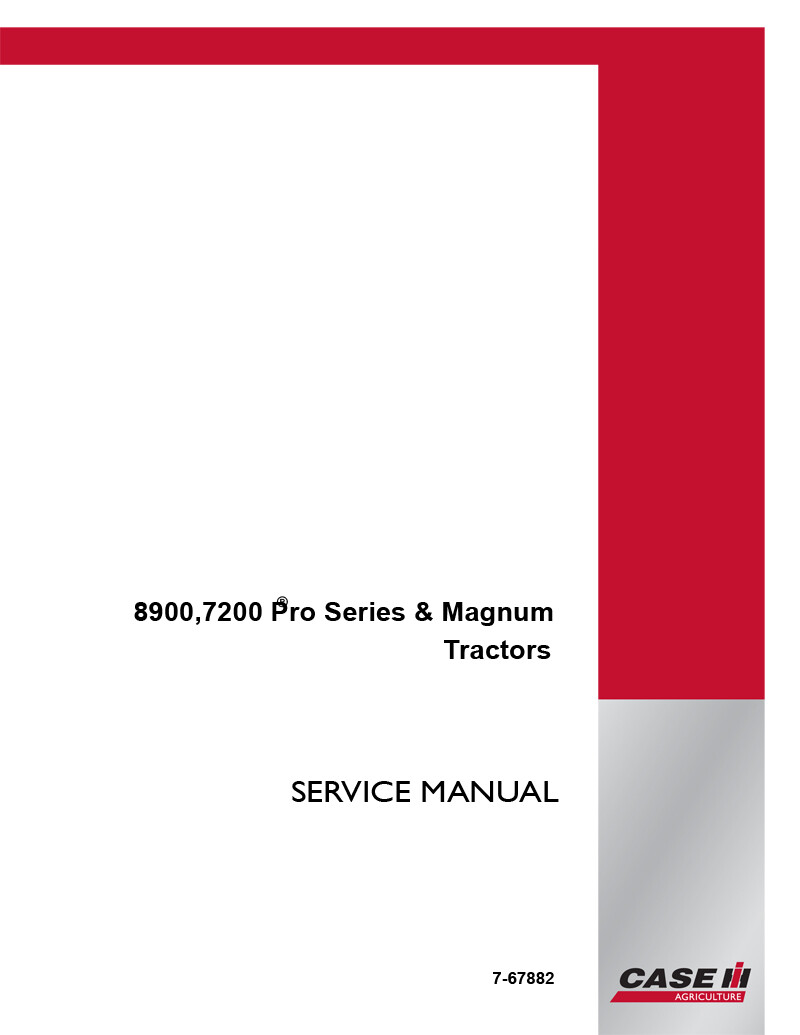 Case 7210,7220,7230,7240,7250,8910,8920,8930,8940,8950 Pro Magnum ...