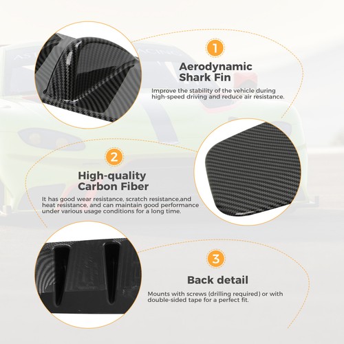 7 Shark Fins Rear Diffuser Bumper Splitter Spoiler Lip For Porsche ...