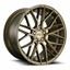 Set 4 19" Niche M191 Gamma 19x9.5 Matte Bronze 5X4.5 Wheels 35mm Rims ...
