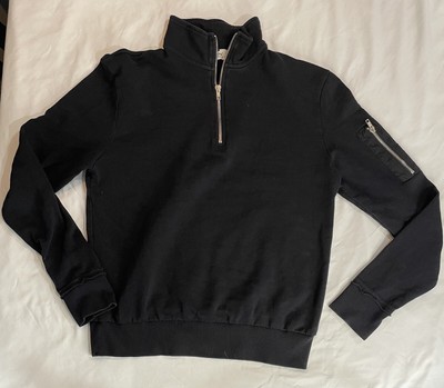 Topman 1/4 Zip Sweater Black Small | eBay