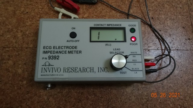 Invivo Research P/N 9392 ECG Electrode Impedance Meter for sale online ...