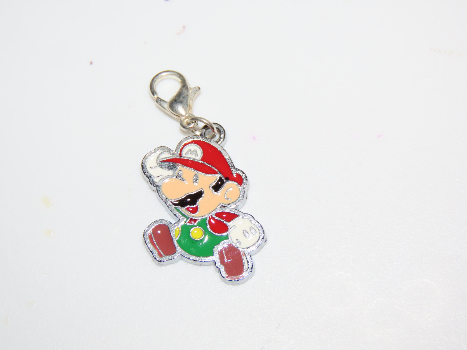 Mario Mini Charm with Lobster Clasp Attached | eBay