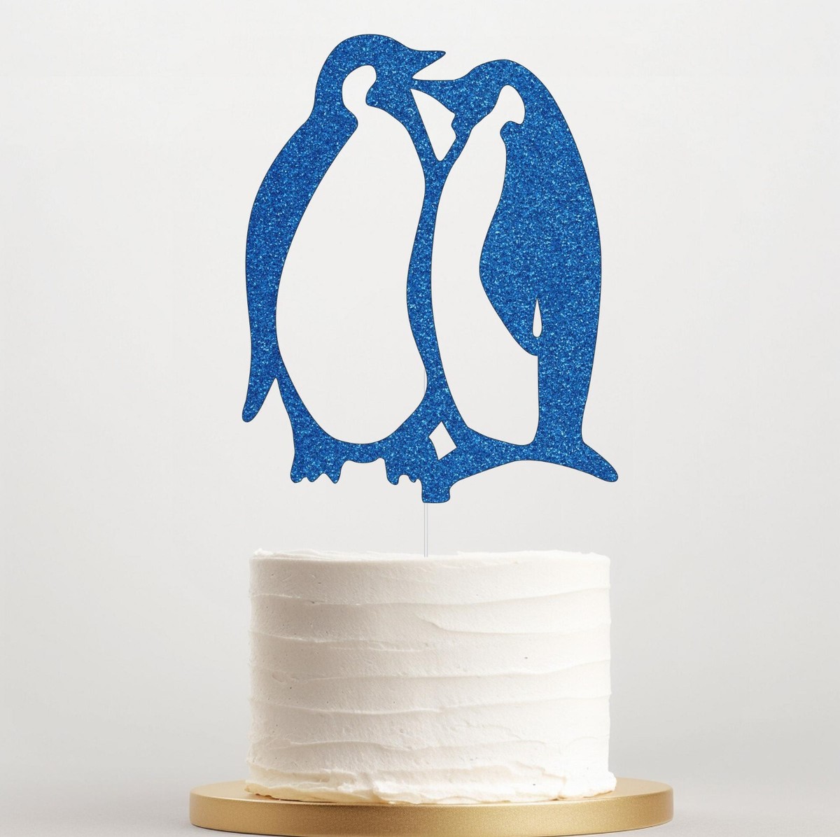 Penguin Cake Topper Wedding Penguin Cake Topper Realistic Cuddling