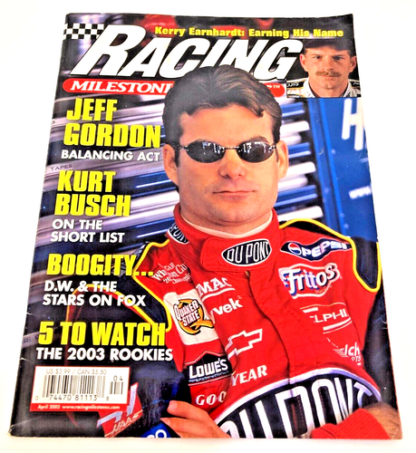 2003 Apr Racing Milestones Magazine Jeff Gordon (MH427) | eBay